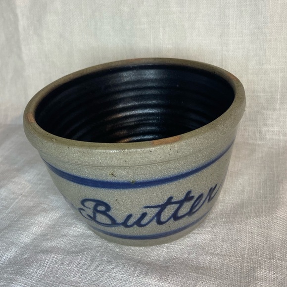 Rowe Pottery Works | Dining | Rowe Pottery Works Salt Glazed Butter ...